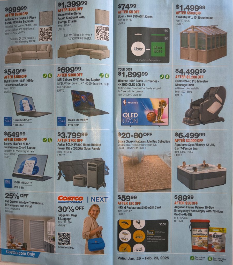 Costco Coupon Book: February 2025 Ad Scans - Good Money Sense
